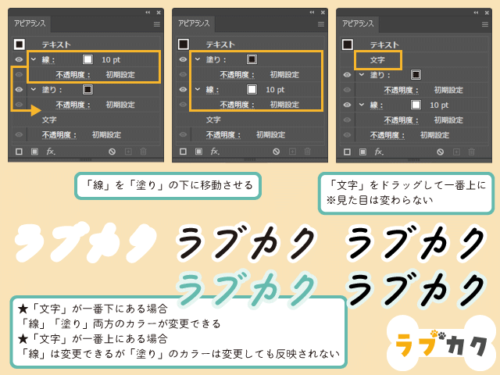 Adobe Illustrator-基本のフチ文字の作り方② | ラブを飼うならカクゴしろ！